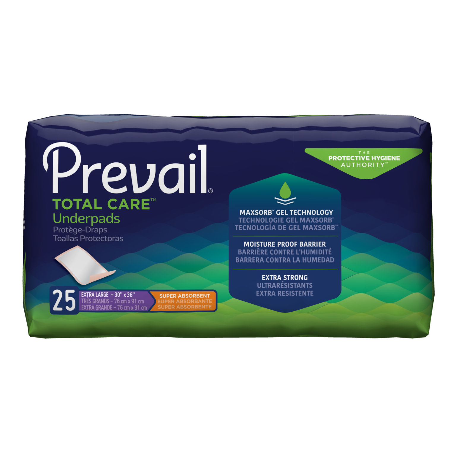 Prevail Underpads – Super Absorbent: Clear Bag Sample | MedProDirect Canada