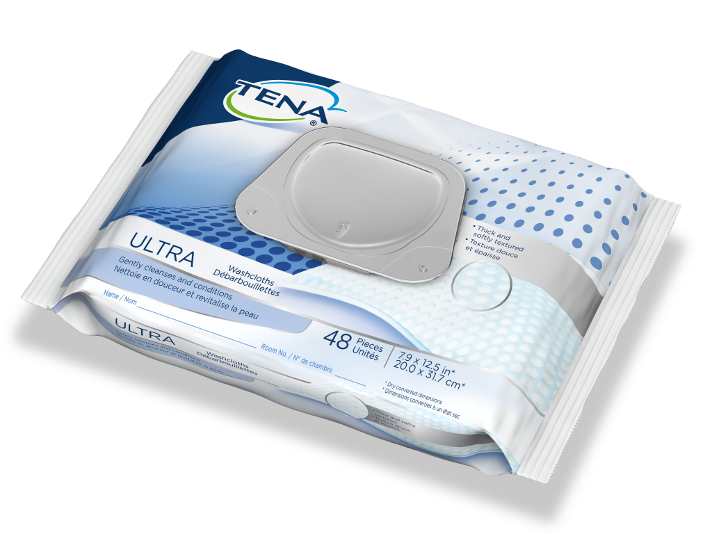 TENA Ultra Washcloths | MedProDirect Canada | Adult Incontinence Products